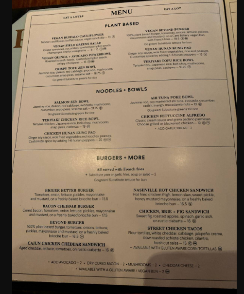 Earls Menu Canada Updated Prices 2023