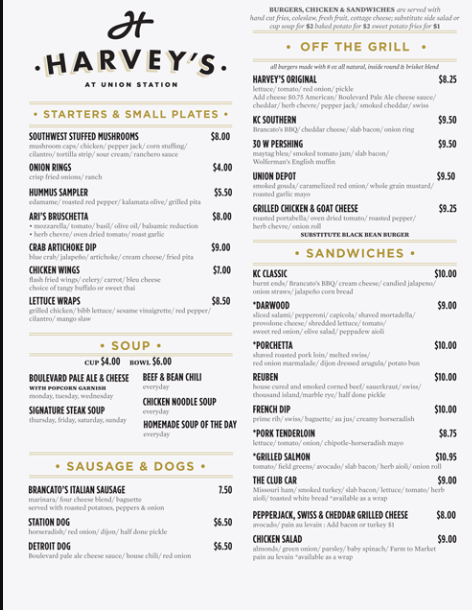 Harvey’s Menu Canada Updated Prices 2023