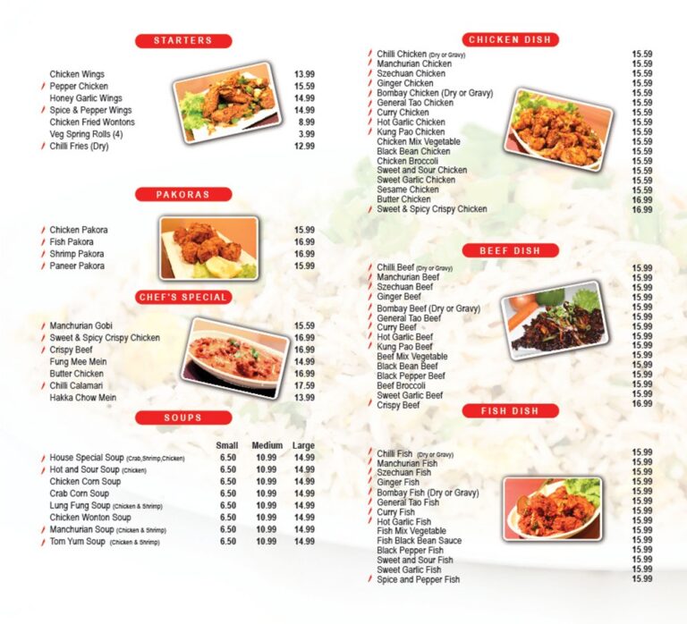 Chilli’s Menu Canada & Updated Prices 2023