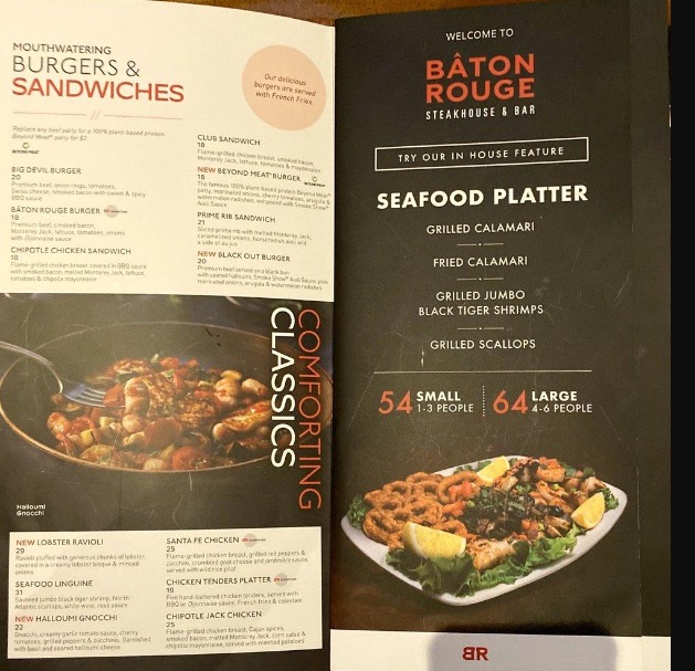 Bâton Rouge Menu Canada Prices List 2023