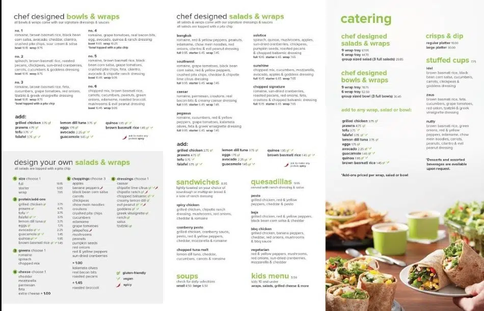 Chopped Leaf Menu Canada Prices List 2023