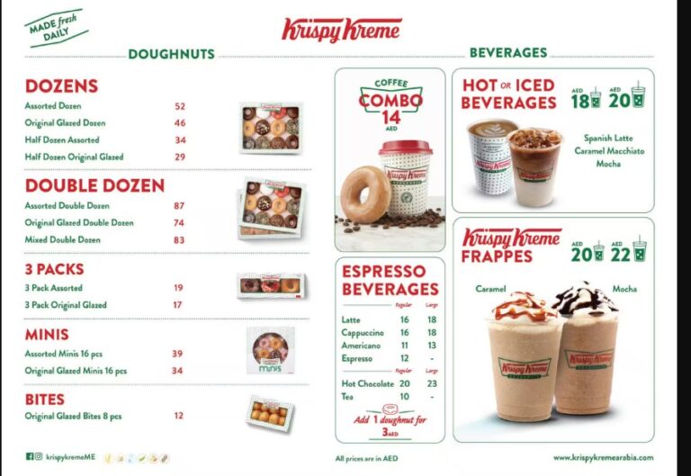 Krispy Kreme Menu Canada Prices List 2023