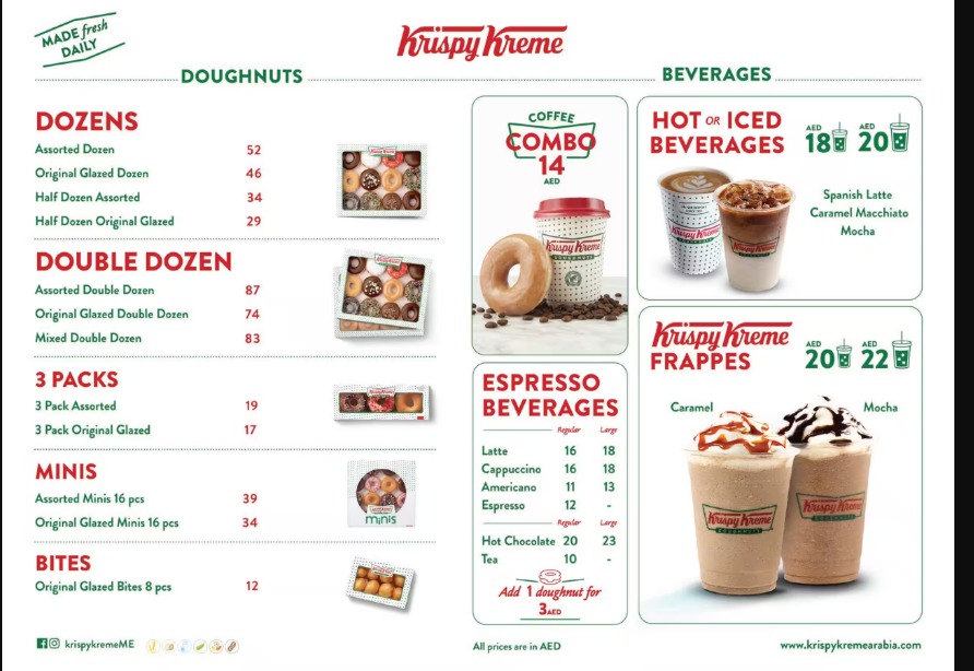 Krispy Kreme Menu Canada Prices List 2023