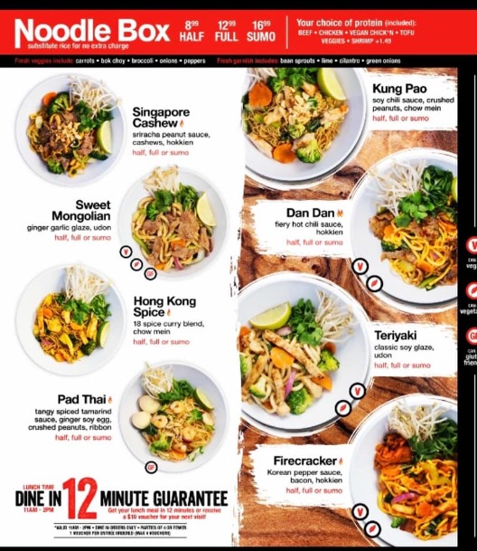 Wok Box Menu Canada Prices List 2023