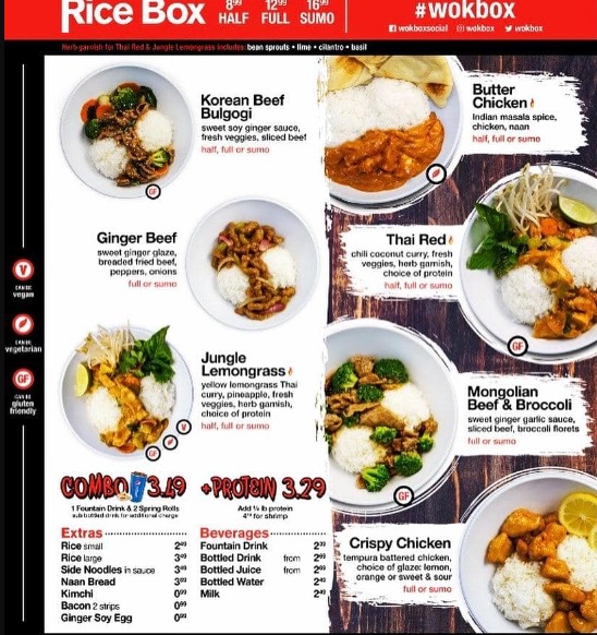 Wok Box Menu Canada Prices List 2023
