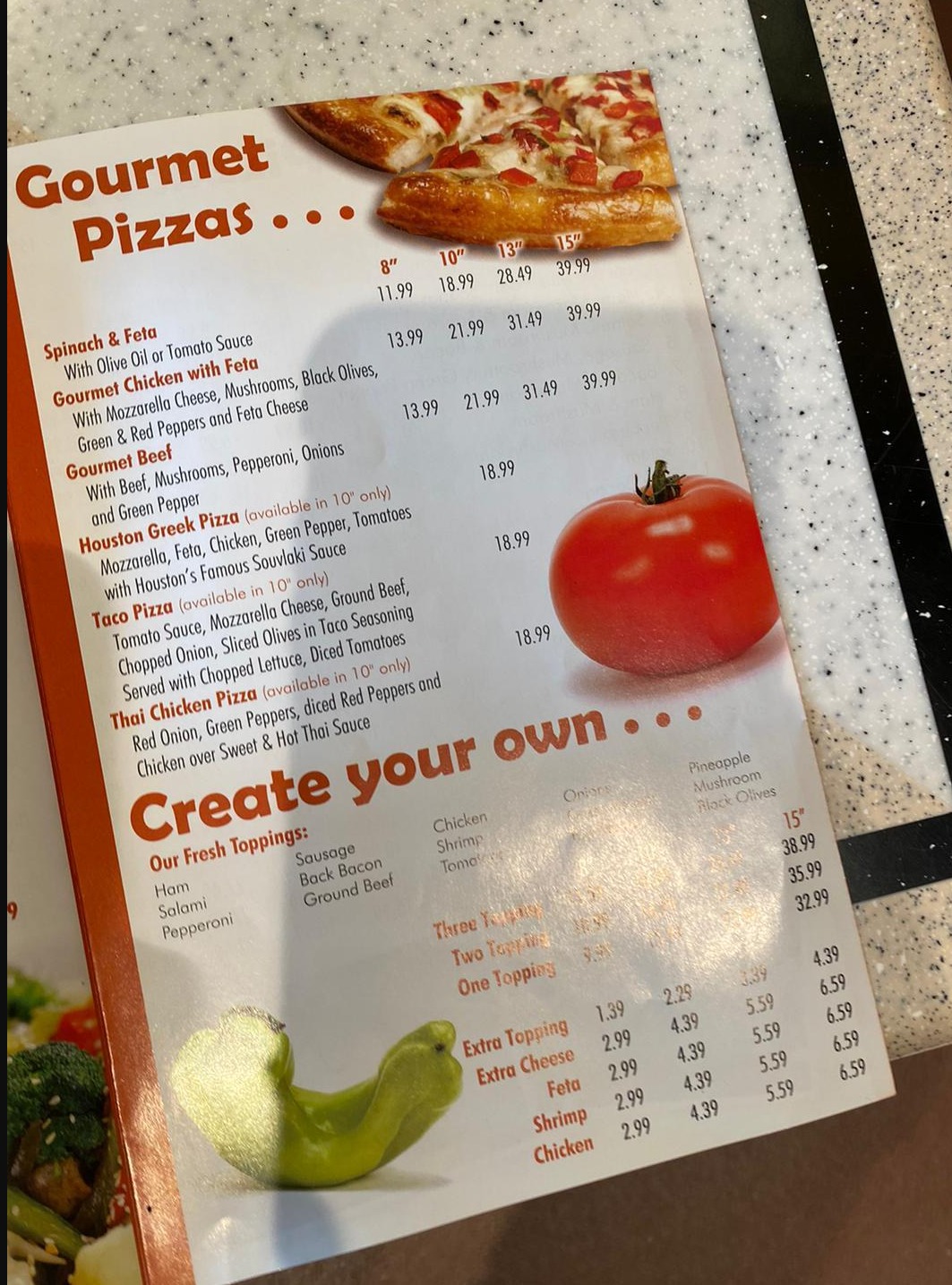 Houston Pizza Menu Canada & Latest Prices 2023