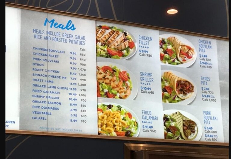 Jimmy The Greek Menu Canada & Latest Prices 2023