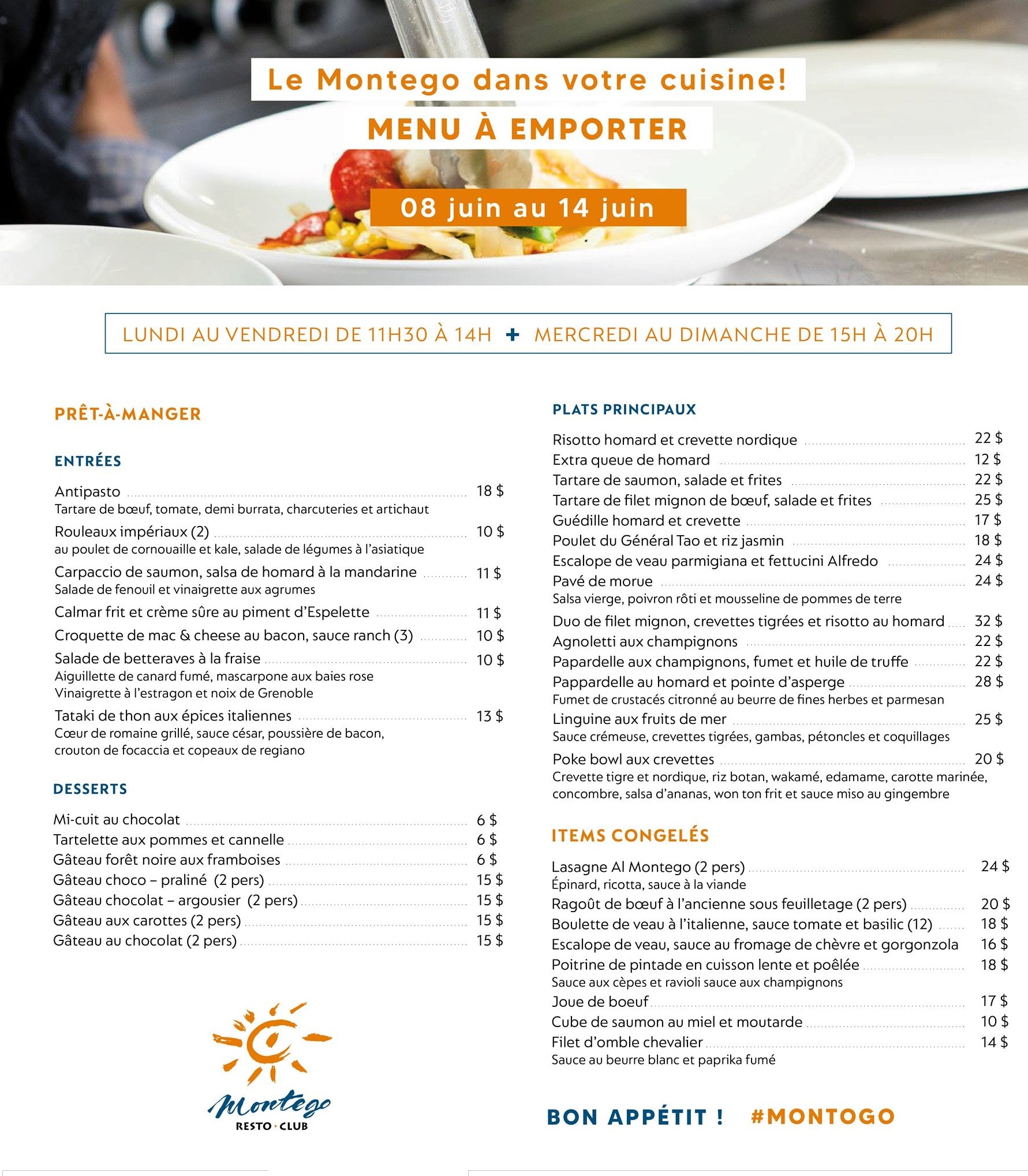Montego Club Menu Canada & Latest Prices 2023