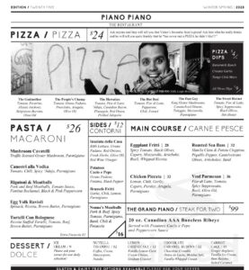 Piano Piano Menu Canada & Latest Prices 2023