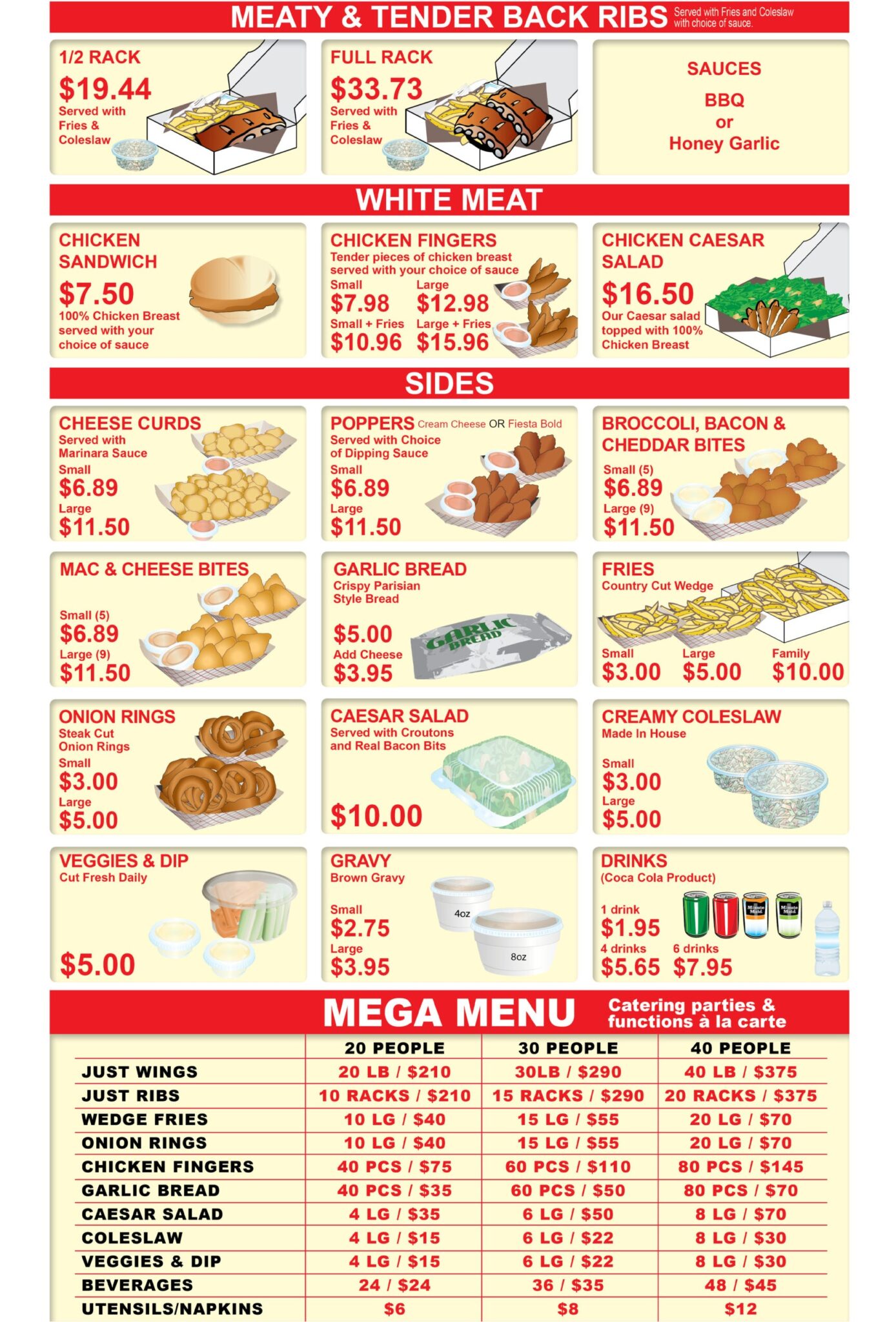 Red Rockets Menu Canada & Updated Prices 2023