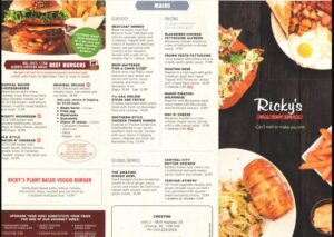 Rickys Menu Canada Prices List 2023