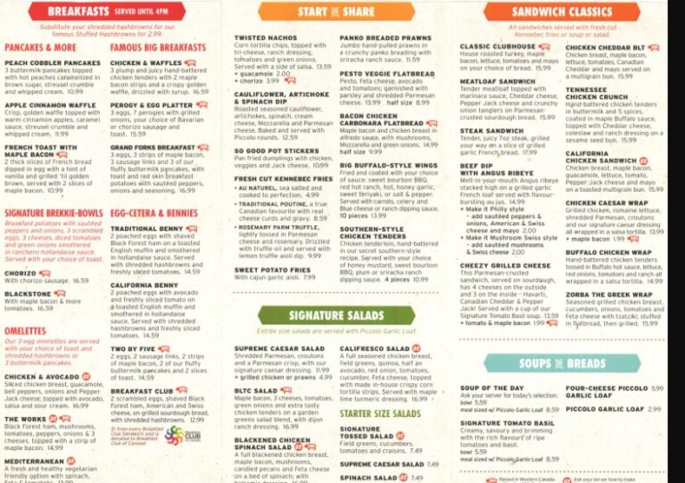 Rickys Menu Canada Prices List 2023