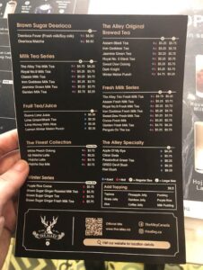 The Alley Menu Canada Prices List 2023