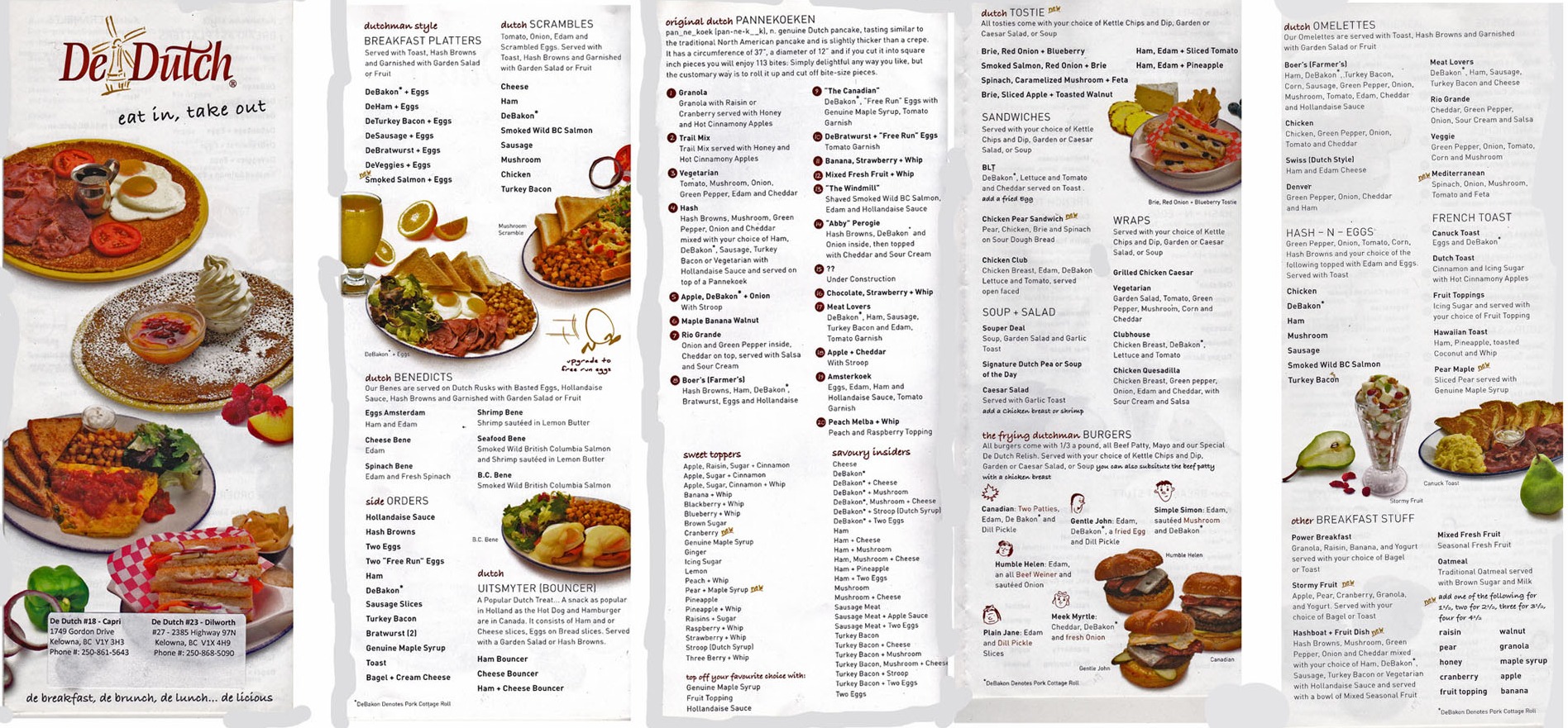 De Dutch Menu Canada & Latest Prices 2023