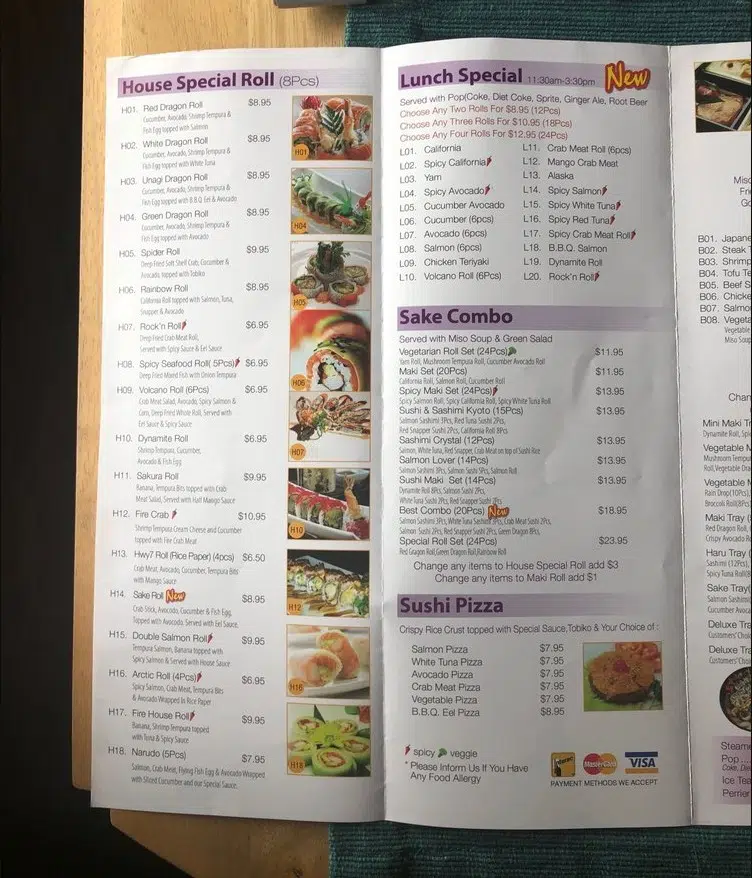 Sake Sushi Menu Canada & Updated Prices 2023